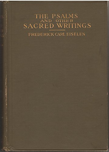 The Psalms and Other Sacred Writings: Eiselen, Frederick Carl: Amazon ...