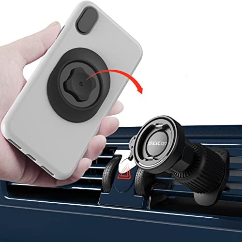sincetop Car Phone Mount with Lock Hook, Horizontal Vent Fin Holder ...