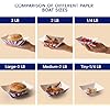 Amazon.com: JOLLY CHEF 250 Pack 1/4 Lb Paper Food Trays, Mini ...