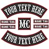 Amazon.com: Custom Embroidered Patch Rocker Name Tag MC Motorcycle ...
