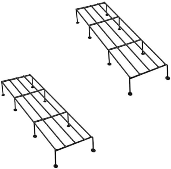 URBANMAALI Rectangular Metal indoor Outdoor Planter Stand, Flower Pot ...
