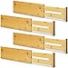 Amazon.com: DoubleFill 4 Pcs Deep Bamboo Drawer Dividers, Deep Kitchen ...