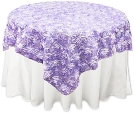 Amazon.com: Grandiose Rose Design Rosette Table Overlay Table Cover ...