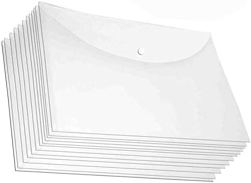 GreatDio® A4 Document File Clear Bag, Transparent Envelope Holder ...