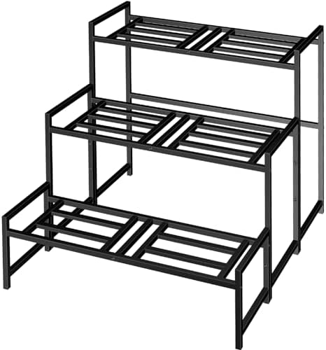 Amazon.com: Ekisemio 3-Tier Plant Stand Outdoor Indoor Waterproof ...