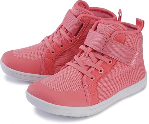 WHITIN Kids/Toddler Wide Barefoot Shoes | Girls/Boys Classic High Top ...