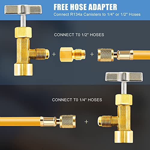 Snapklik.com : Zoizocp R134A Can Tap, R134A Self Sealing Single ...