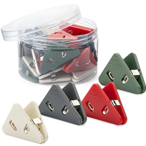 Mr. Pen- Corner Paper Clips, 20Pack, 4 Colors, Triangular File Corner ...