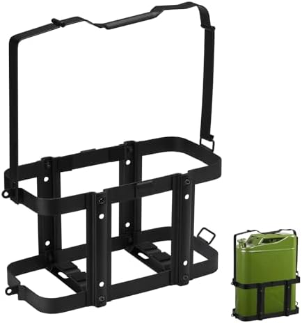 Mayouko Lockable Jerry Gas Can Holder Rack, 5 Gallon / 20 Liter Steel ...