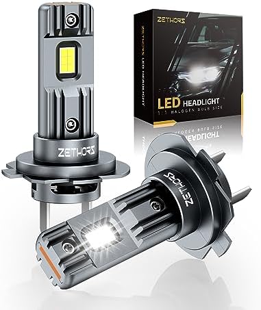 Zethors H7 LED Headlight Bulb with Fan 100W 22000LM 6000K Xenon White ...