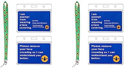 Grenerics Exemption Card, Exemption Card with Lanyard,Exempt Badge with ...