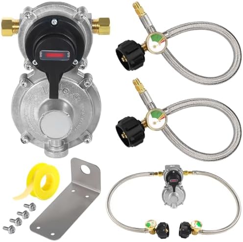 Amazon.com : MEFUN RV Propane 2-Stage Auto Changeover LP Propane Gas ...