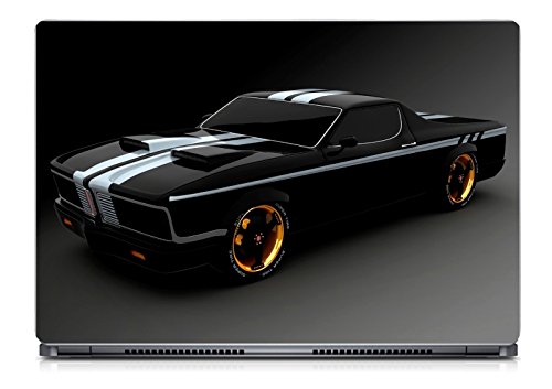 Skin Yard Cool Black Car Laptop Skin/Decal - 15.6 Inch : Amazon.in ...