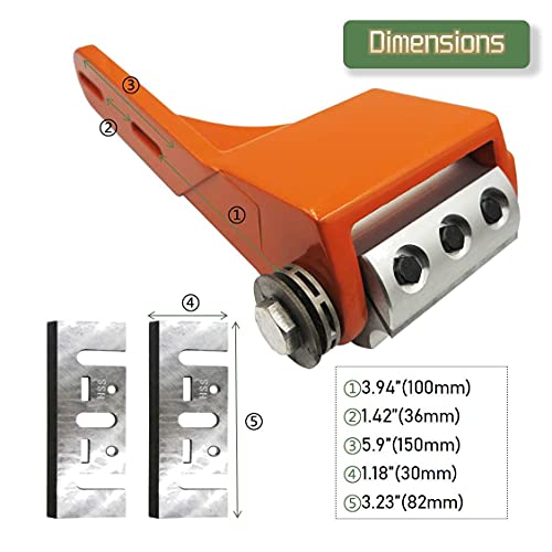 Snapklik.com : LAJIAOZ Orange Log Peeler - Log Debarking Tool As ...