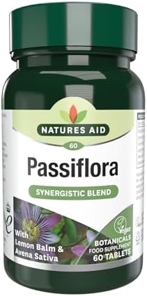 Amazon.com: Natures Aid Vegan Passiflora Lemon Balm & Avena Sativa 60 ...