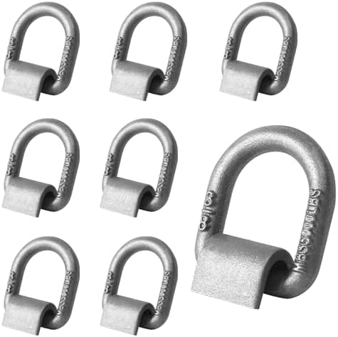 Amazon.com: Weld on D Ring Heavy Duty Trailer Truck D Ring 4-Pack ...