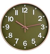 Amazon.com: bakbrand Kids Wall Clock 12 Inch Silent Non-Ticking ...