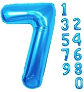 Amazon.com: 40 inch Number Balloon 23, Blue Big Number 23 Balloons ...