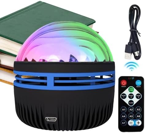 Northern Lights & Ocean Wave Projector - 2 in 1 Night Light with USB ...