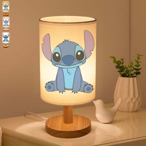 Stitch Bedside Table Lamp for Bedroom Night Stand,3 Colors Kids ...