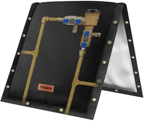 TOHONFOO 2-Way Opening Backflow Preventer Pipe Insulation Cover (5°F ...