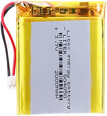 Amazon.com: 3.7V 103450 2000mAh Lithium Polymer ion Battery Rechargeable Polymer Battery Pack ...