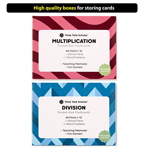 Snapklik.com : Think Tank Scholar Multiplication And Division Flash Cards