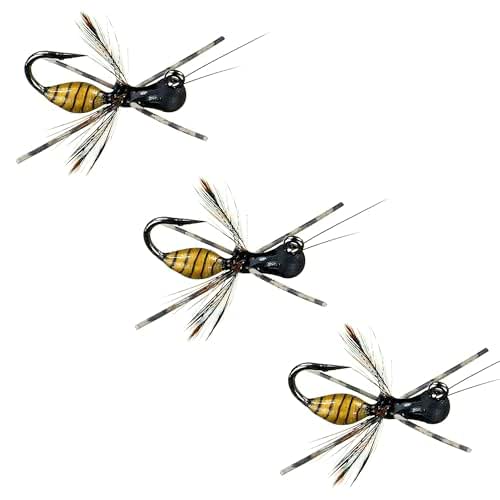 Amazon.com: Fly Fishing Flies by Colorado Fly Supply - Drowned Wasp Fly ...