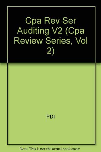 Auditing (Cpa Review Series, Vol 2): Longo, Susan C.: 9780538847162 ...