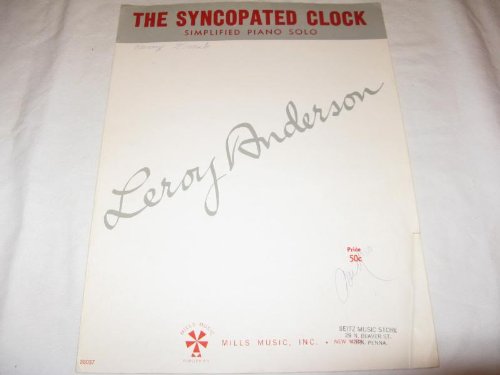Amazon.com: THE SYNCOPATED CLOCK LEROY ANDERSON 1951 SHEET MUSIC FOLDER ...