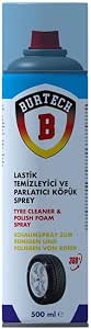 Burtech Lastik Temizleyici Ve Parlatıcı Köpük Sprey 500 Ml : Amazon.com ...