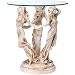Amazon.com: Design Toscano The Greek Muses Glass Topped Side Table, 20 ...