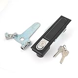 ・ブランド:Aexit・製造元:Aexit・モデル:modle・製造元/メーカー部品番号:f190412ae127020・製品名：Plane Lock、材質：Metal・カラー：ブラック、フィットドアの厚さ：1～4mm・穴の間隔：35 mm...