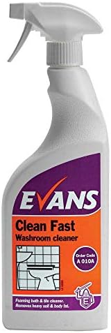 6 x Evans Clean Fast Foam Multi Surface Heavy Duty Perfumed Washroom ...