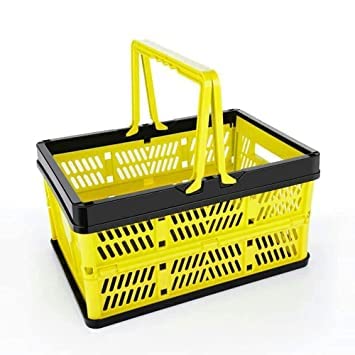 KNS Enterprise Multicolor Adjustable Folding Shopping Basket ...