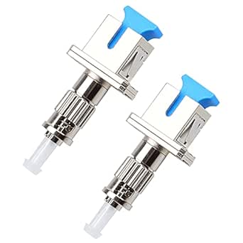 2pcs SC to ST Adapter, Single Mode 9/125um SC/UPC Female to ST/UPC Male ...
