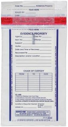 Amazon.com: SECUR-PAK 100pk Evidence Bags, 6" x 9" - Premium, Tamper ...