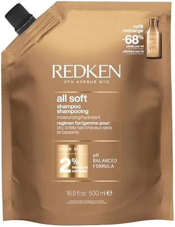 Amazon.com: Redken All Soft Shampoo - Moisturizes & Hydrates Dry ...
