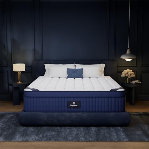 Amazon.com: SUAYEA King Size Mattress, 12 Inch Size King Mattress in a ...
