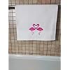 Amazon.com: 2 Pack White Flamingo Hand Towels - 100% Soft Cotton ...