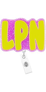 Amazon.com : Arakulago Nurse PCA Badge Reel Retractable Medical ...