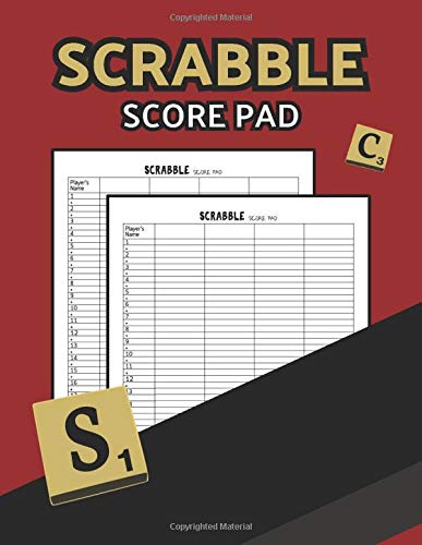 Scrabble Game Score Sheets: Official Scrabble Score Pad for 2-4 Players ...