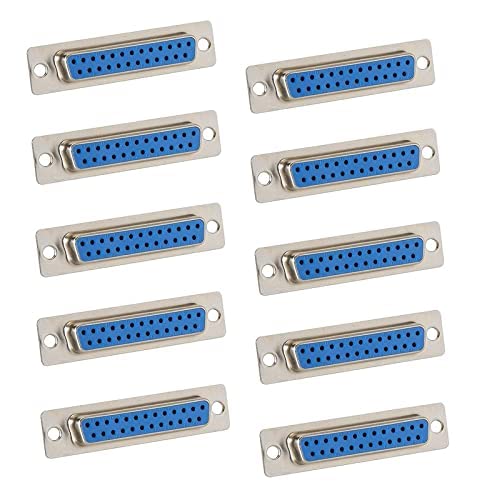 ESPtronics 10 Pcs DB25 Connector Female and Female 25 Pin Electrical ...