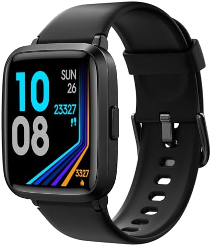 Amazon.com: Enfit Smart Watch, Touchscreen Fitness Tracker with Heart ...