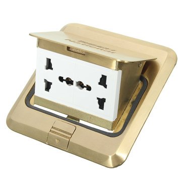 Atoz prime 10A Brass Universal Floor Ground Electric Socket with 6 ...