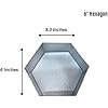 EUROTINS Single Hexagon Birthday Wedding Anniversary Cake Tin Mould Pan ...
