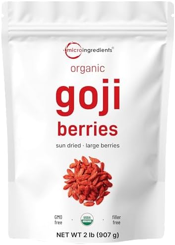 Amazon.com: Micro Ingredients Organic Goji Berries 2lbs (32oz) | Large ...