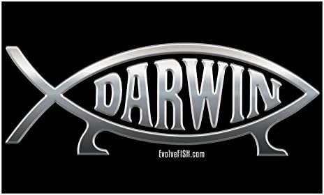 Amazon.com: EvolveFISH Darwin Fish Bumper Sticker - [5" x 3"] : Sports ...