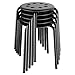 Amazon.com: Topeakmart Set of 5 Commercial Plastic Stackable Stools ...