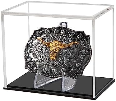 Amazon.com: Belt Buckle Display Case Stand Holder Clear Acrylic Box ...